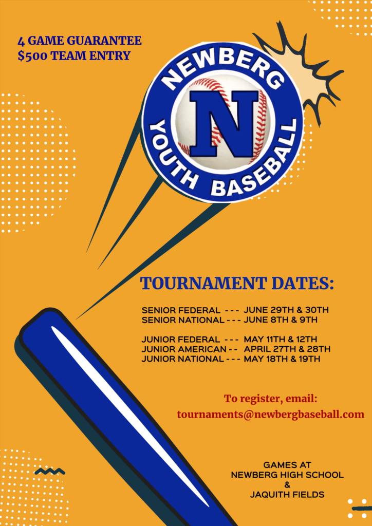 Newberg Baseball – Providing Community Baseball for Newberg, OR through ...