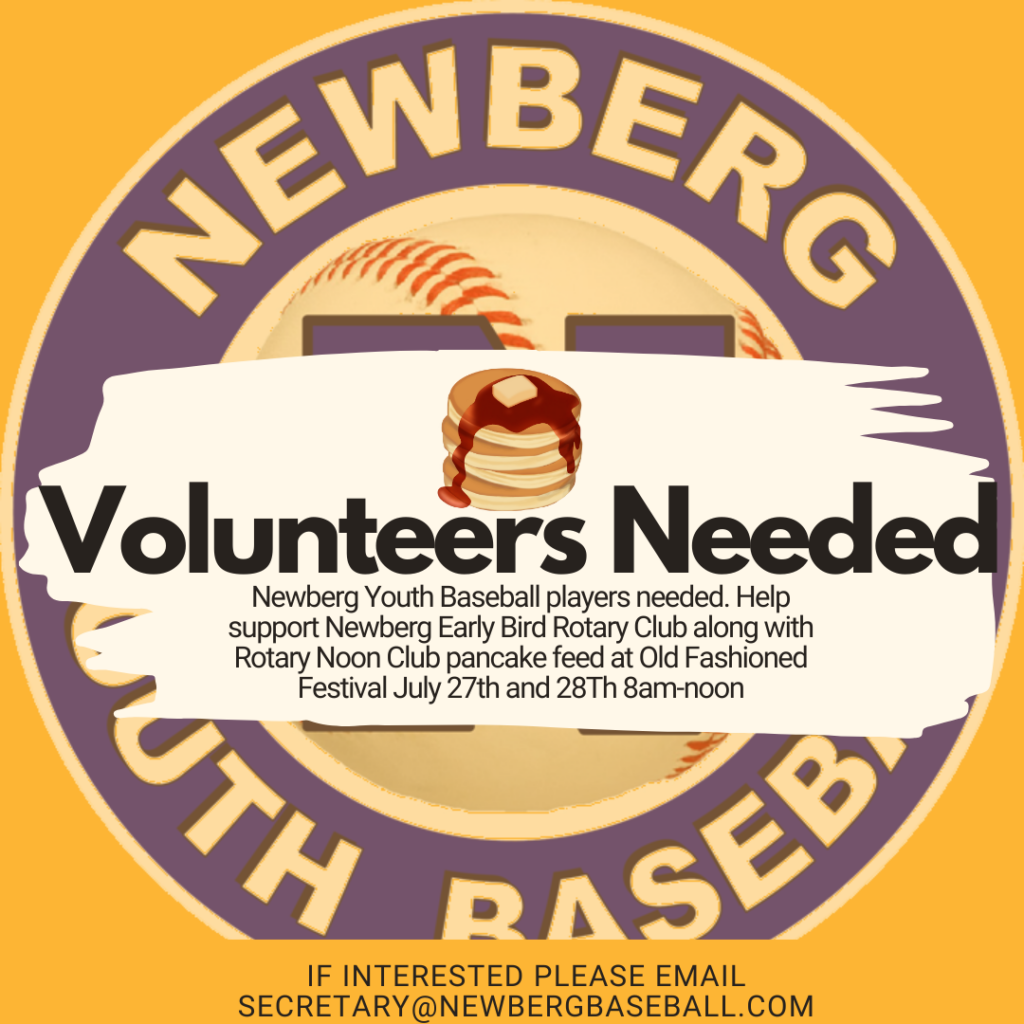 Newberg Baseball – Providing Community Baseball for Newberg, OR through ...